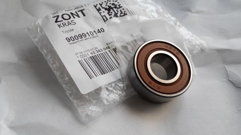 9009910140 Подшипник генератора TOYOTA LEXUS | Запчасти на DRIVE2