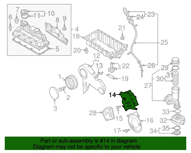 03P109107 Защитный кожух ремня VAG | Запчасти на DRIVE2