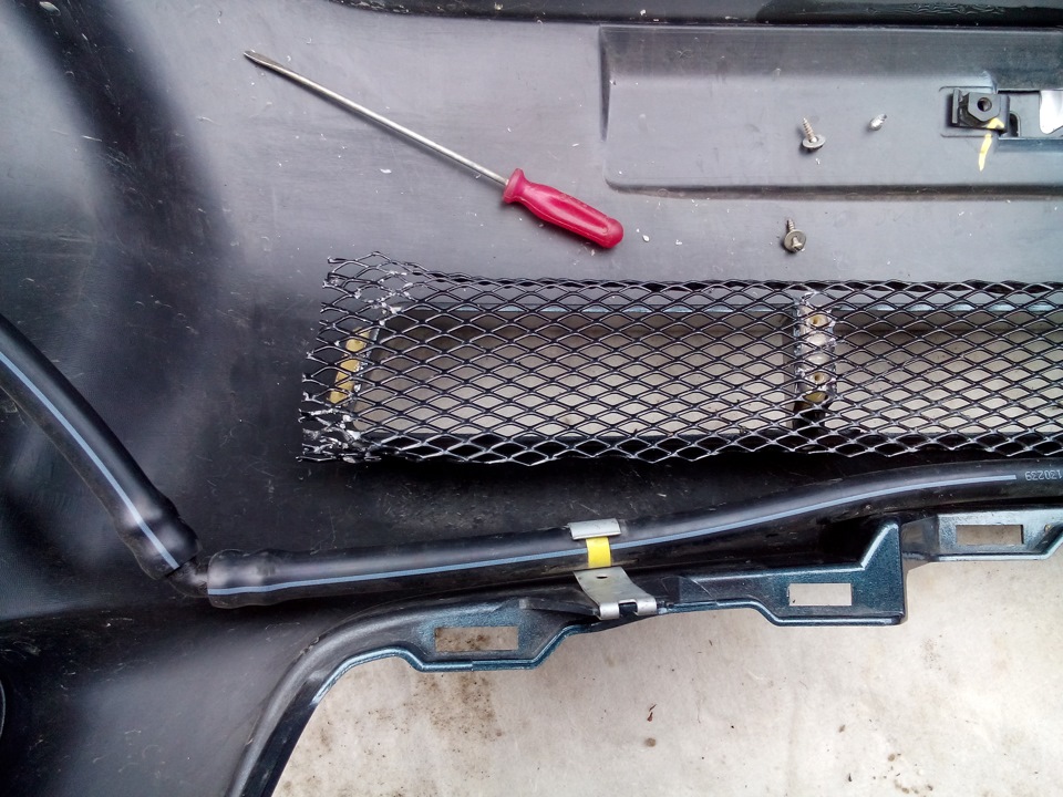 установка сетки в бампер — Nissan X-Trail II (t31), 2 л, 2013 года | стайлинг | DRIVE2