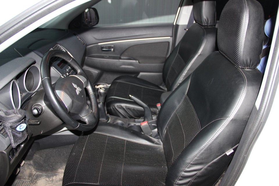 почти 3 года, а они как новые (чехлы) — Mitsubishi ASX, 1,6 л, 2013 ...