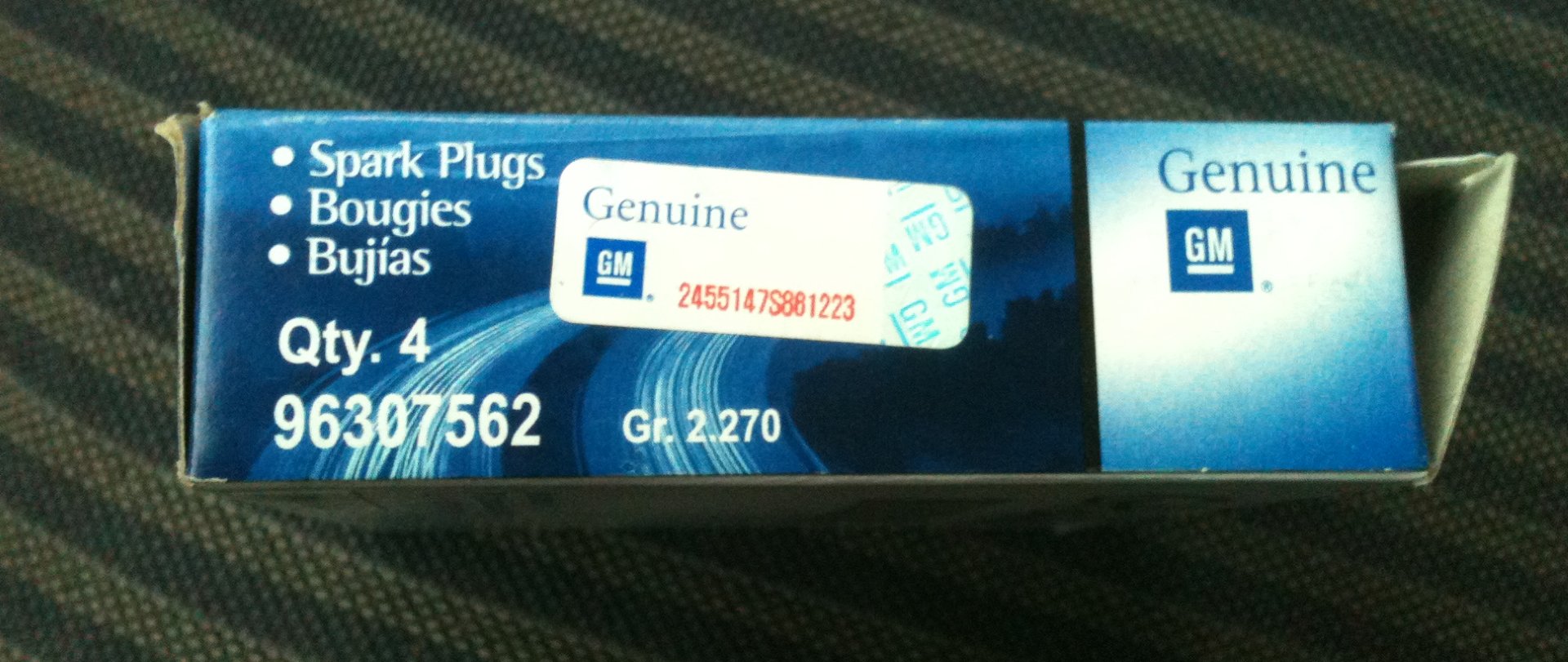 96307562 СВЕЧА ЗАЖИГАНИЯ EPICA 2.0/2.5 GM | Запчасти на DRIVE2