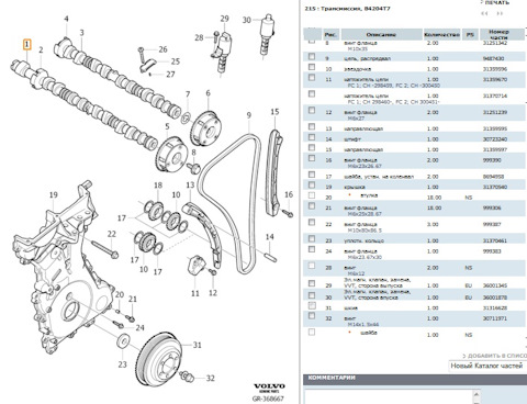 30711971 Болт шкива коленвала Volvo | Запчасти на DRIVE2