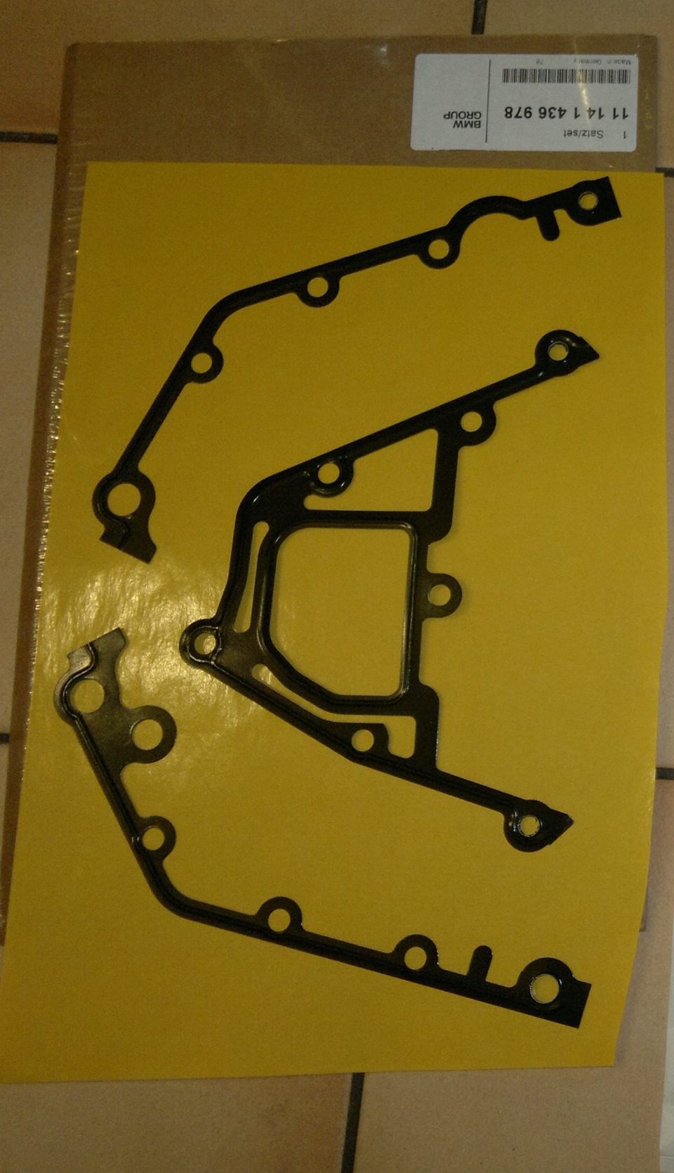 11141436978 Уплотнительный комплект блока ГРМ BMW | Запчасти на DRIVE2