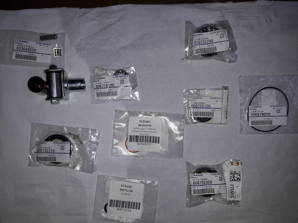 803926070 Прокладка сливной Пробки КПП SUBARU | Запчасти на DRIVE2