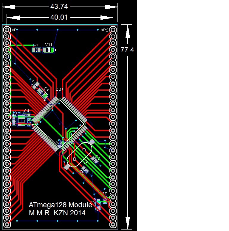 ATmega128 Module или модуль для отладочной платы. — DRIVE2