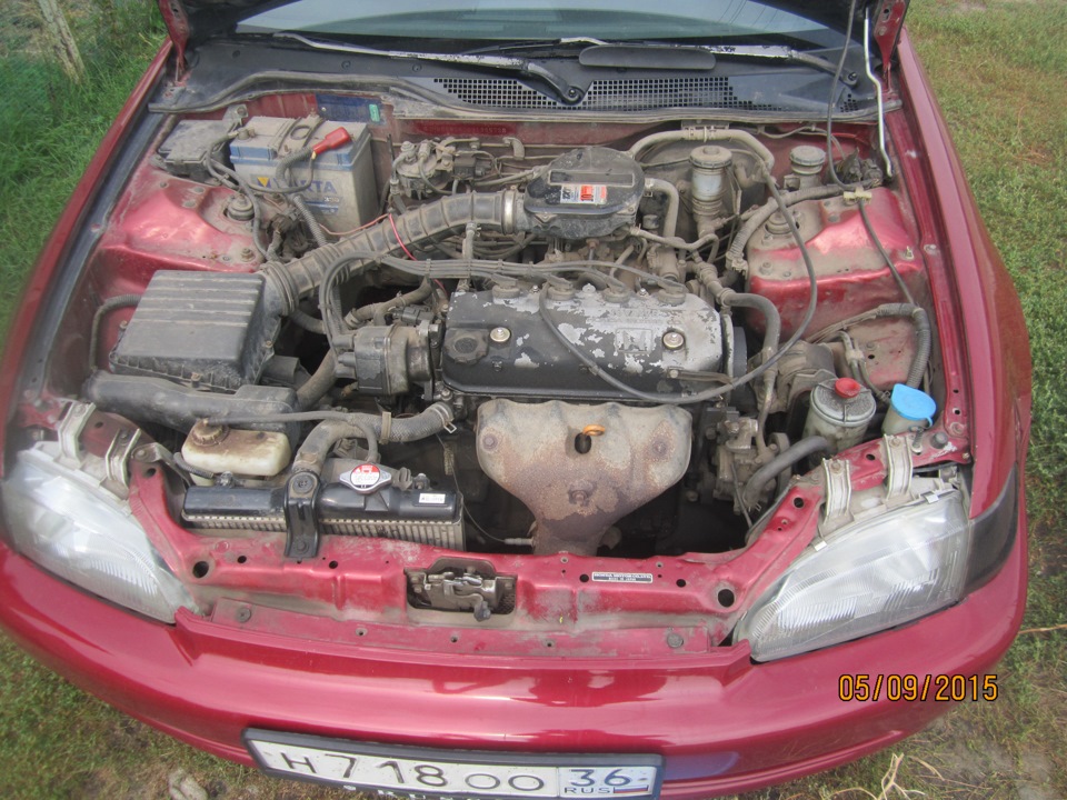 Самостоятельная мойка двигателя — Honda Civic (5G), 1,5 л, 1993 года | мойка | DRIVE2