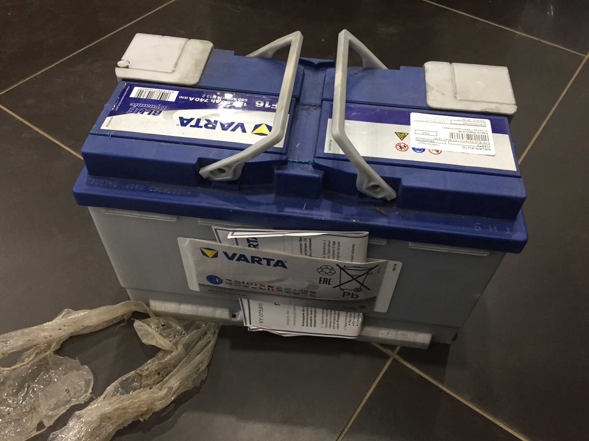 Varta Blue Dynamik 80ah 740 — BMW 1 series (E81/E87), 1,6 л, 2008 года | электроника | DRIVE2