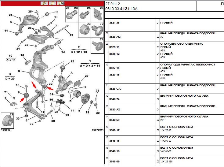 Пертрахиваем сайленты нижних передних рычагов — Citroen C5 (2G), 1,6 л ...