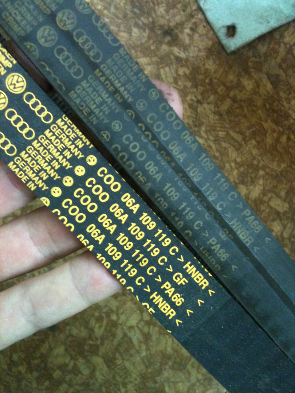 06A109119C РЕМЕНЬ ГРМ Z138 / 1.6-2.0 95~ VAG | Запчасти на DRIVE2