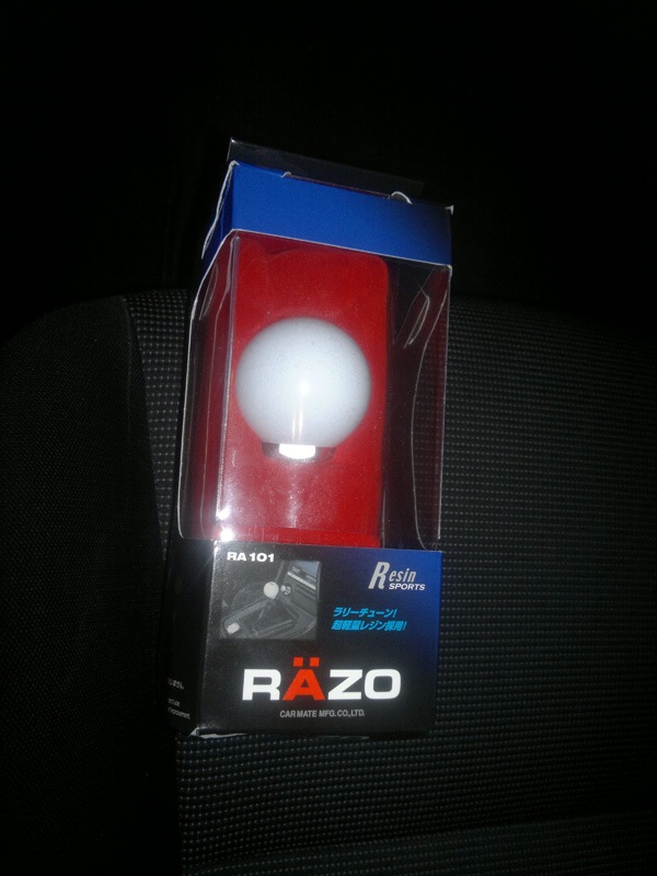 Gearbox shift knob RAZO ra101 — Mitsubishi Lancer X, 2 л, 2008 года | аксессуары | DRIVE2