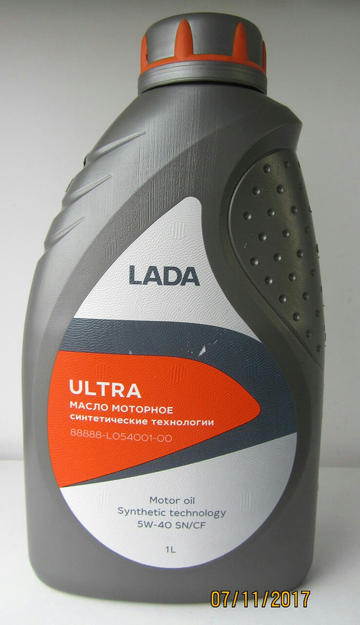 88888L05400100 Масло моторное LADA ULTRA 5W-40, SN/CF, 1л LADA ...