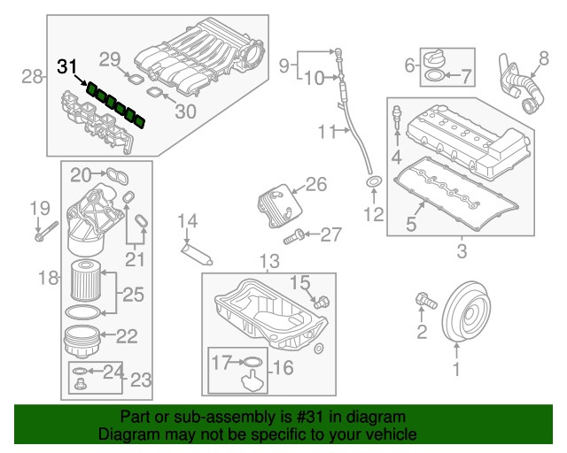 03H133237G Прокладка VAG | Запчасти на DRIVE2