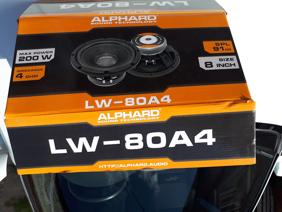 Мидбас Alphard LW-80A4 — DRIVE2