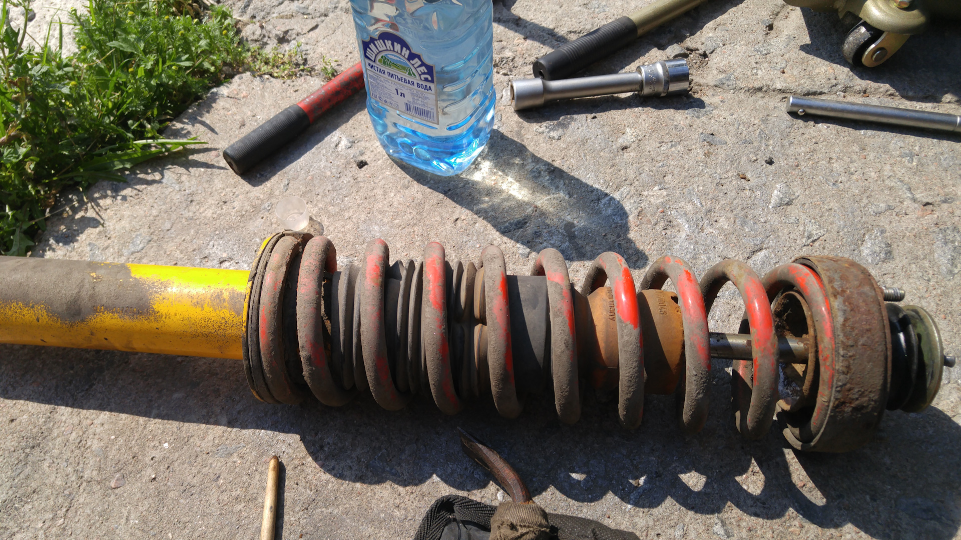 Замена задней подвески — BMW 5 series (E34), 2,5 л, 1994 года | своими ...