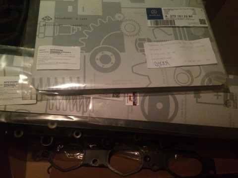 A2721412380 Прокладка впускного коллектора. Mercedes | Запчасти на DRIVE2