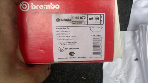P85072 Тормозные колодки brembo | Запчасти на DRIVE2