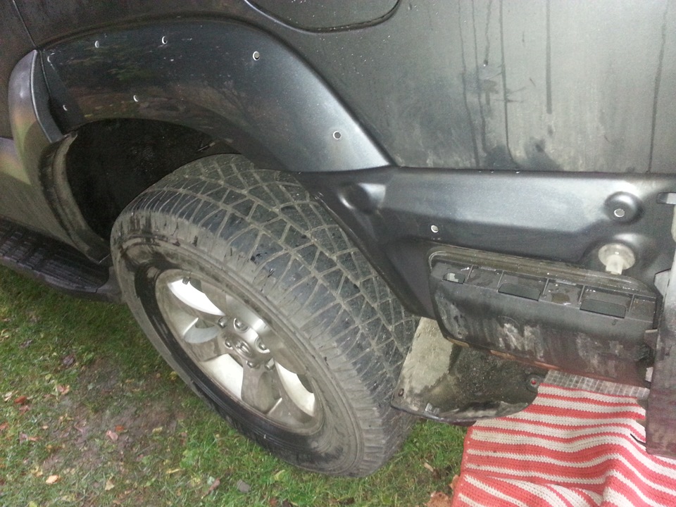 Замена клипс на расширителе арок. — Toyota Land Cruiser Prado 120 ...