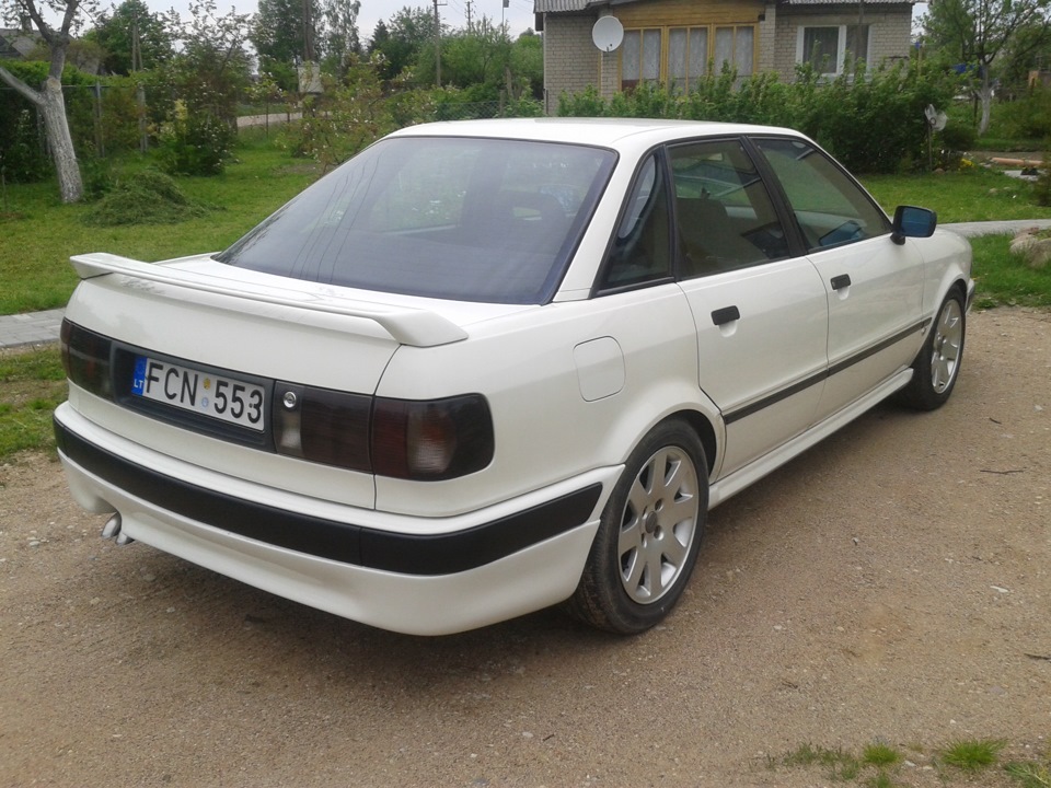 накладка на задней бампер "Zender" (#3 часть) — Audi 80 (B4), 1,9 л, 1993 года | тюнинг | DRIVE2