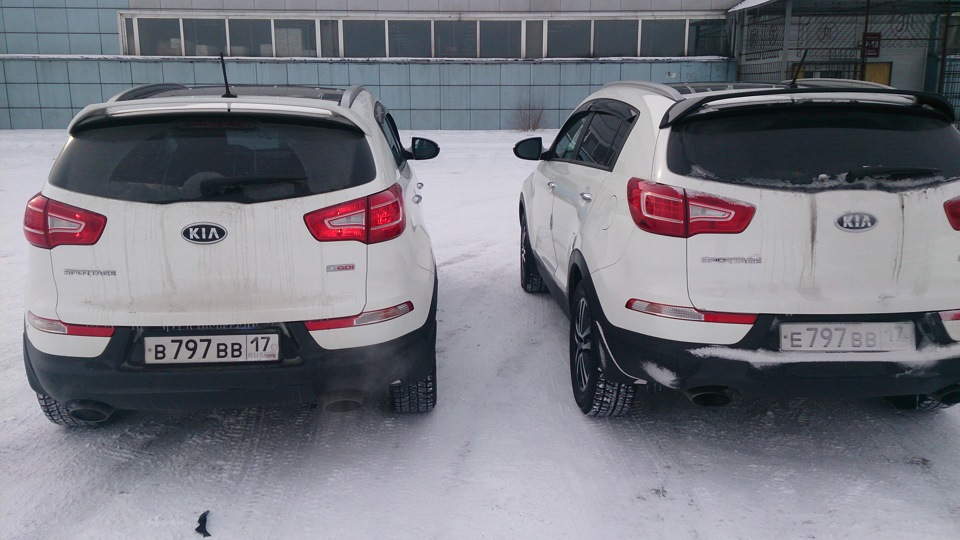 встретил двойника! — KIA Sportage (3G), 2 л, 2012 года | встреча | DRIVE2