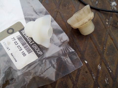 7703075180 Пробка м18х150 заливная кп RENAULT | Запчасти на DRIVE2