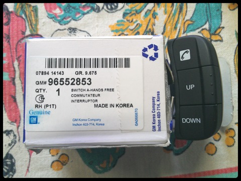 96552853 Кнопочный переключатель устройства hands-free GM | Запчасти на ...