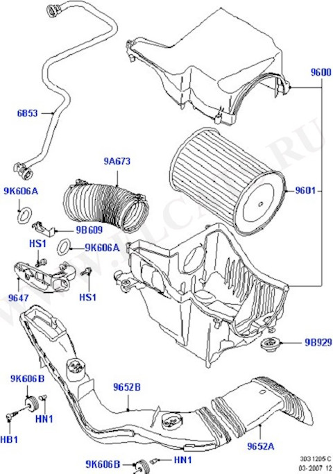 1371224 Натяжитель приводного ремня ( с роликом ) / Mondeo-III, S-Max ...