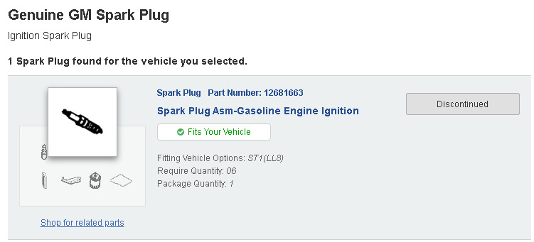 Свечи — Chevrolet TrailBlazer (1G), 4,2 л, 2008 года | расходники | DRIVE2