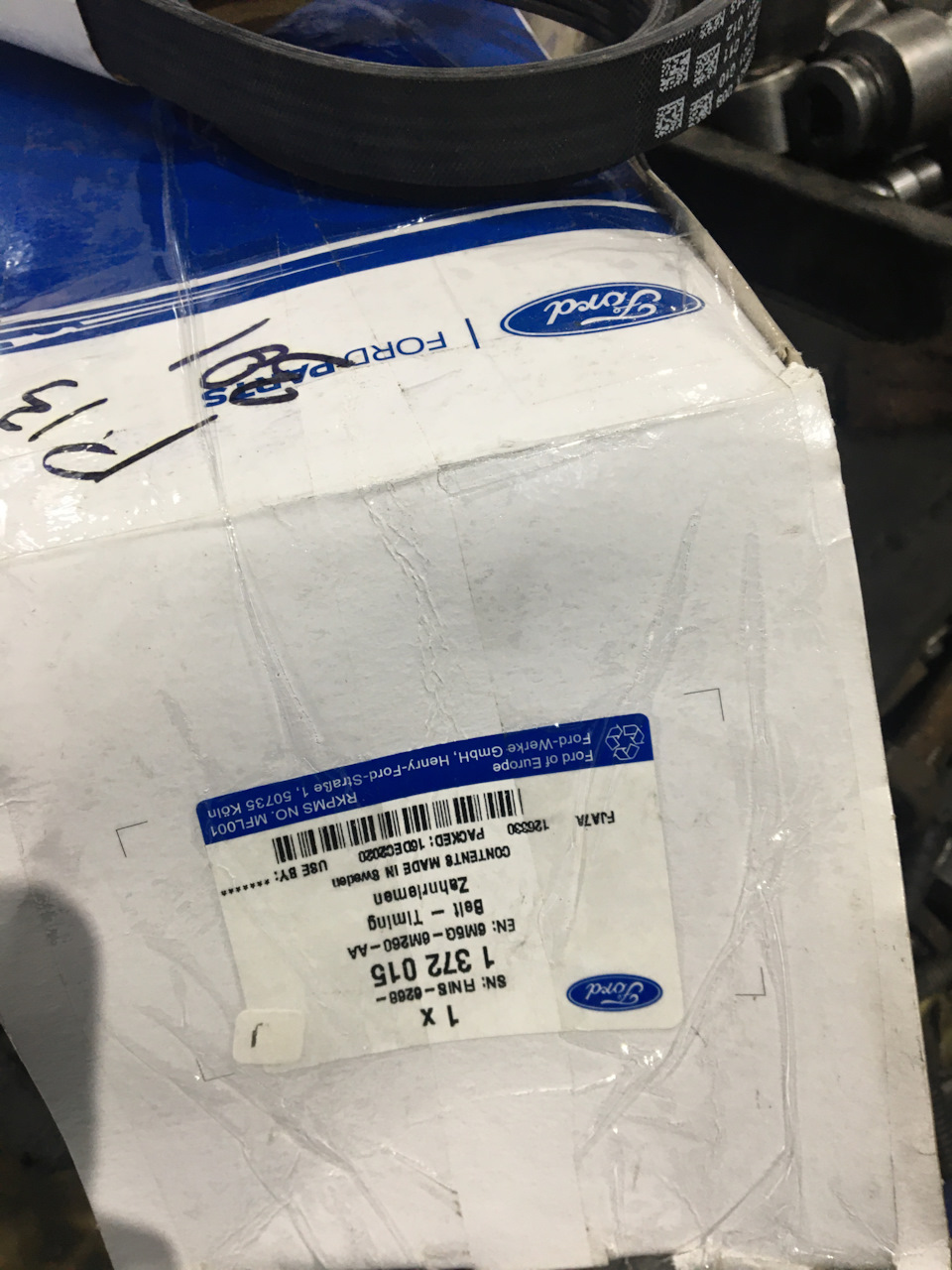 1372015 Ремень ГРМ Z142x230 / Duratec 2.5 Ford | Запчасти на DRIVE2