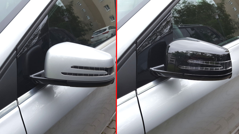 Mercedes W246 — Пимеряем Night Paket (Code P55). Чёрные зеркала ...