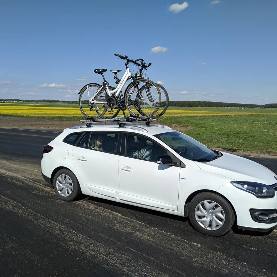 16.Крепление для велосипедов на крышу — Renault Megane III, 1,5 л ...