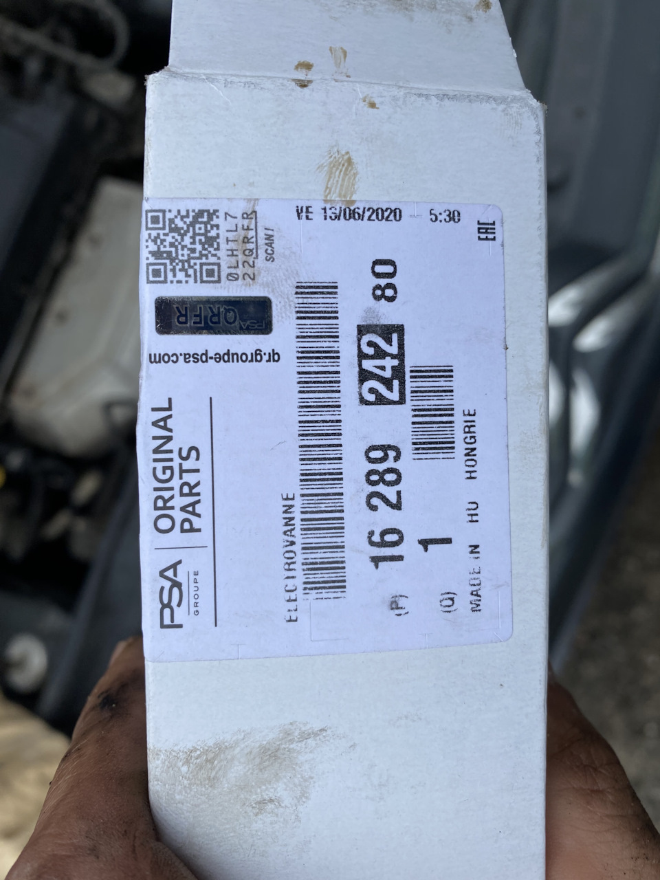 1628924280 Клапан регулировки фаз газораспределения Peugeot Citroen ...