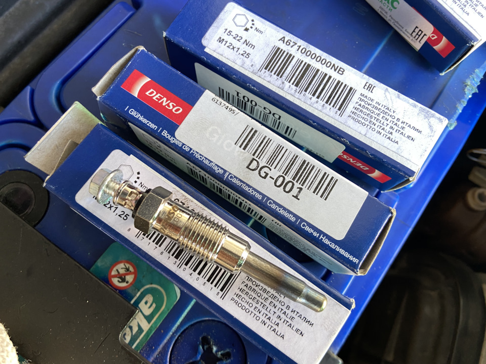 Замена свечей накала Denso — Peugeot 806, 1,9 л, 1998 года | плановое ТО | DRIVE2