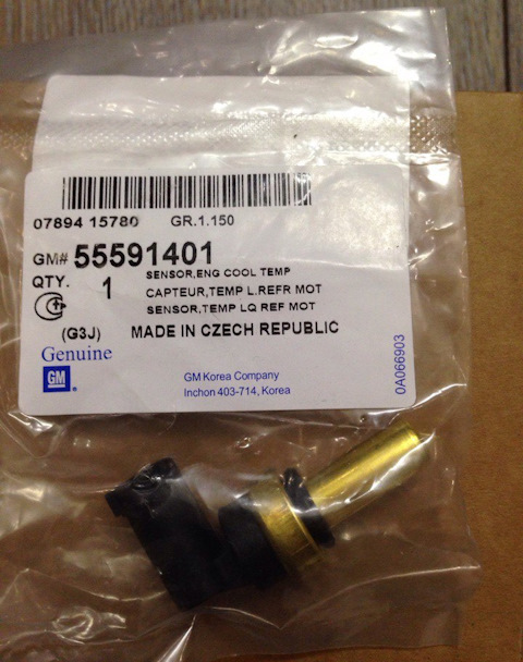 55591401 ДАТЧИК ТЕМПЕРАТУРЫ ОХЛАЖДАЮЩЕЙ ЖИДКОСТИ GM | Запчасти на DRIVE2
