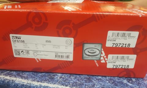 DF6198 Тормозной диск для HYUNDAI, KIA TRW | Запчасти на DRIVE2
