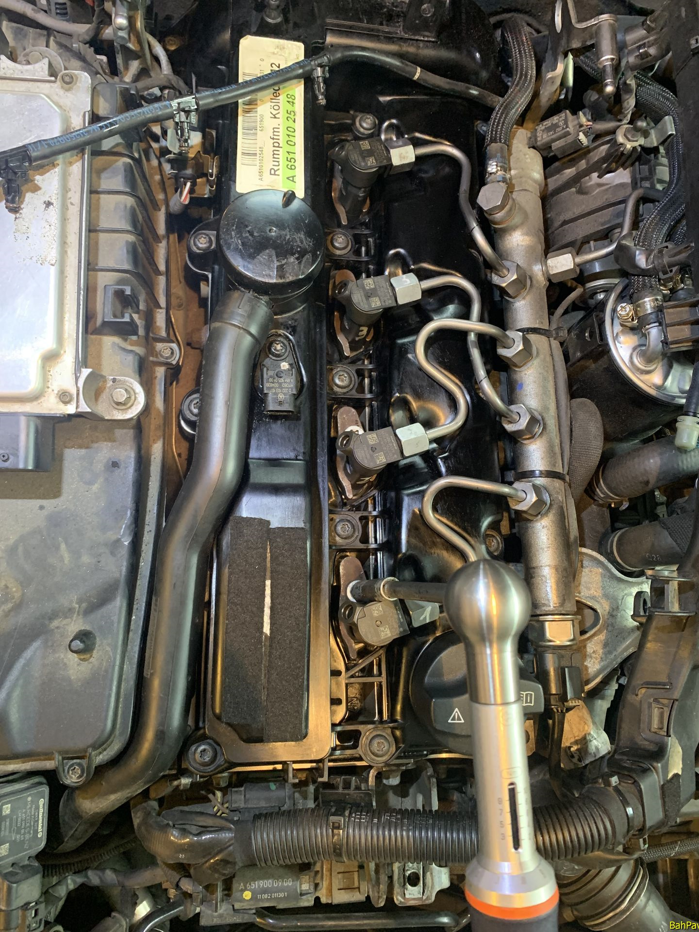 Mercedes-Benz C-Class Estate T-MODEL (S204) Замена огнеупорных шайб и ...