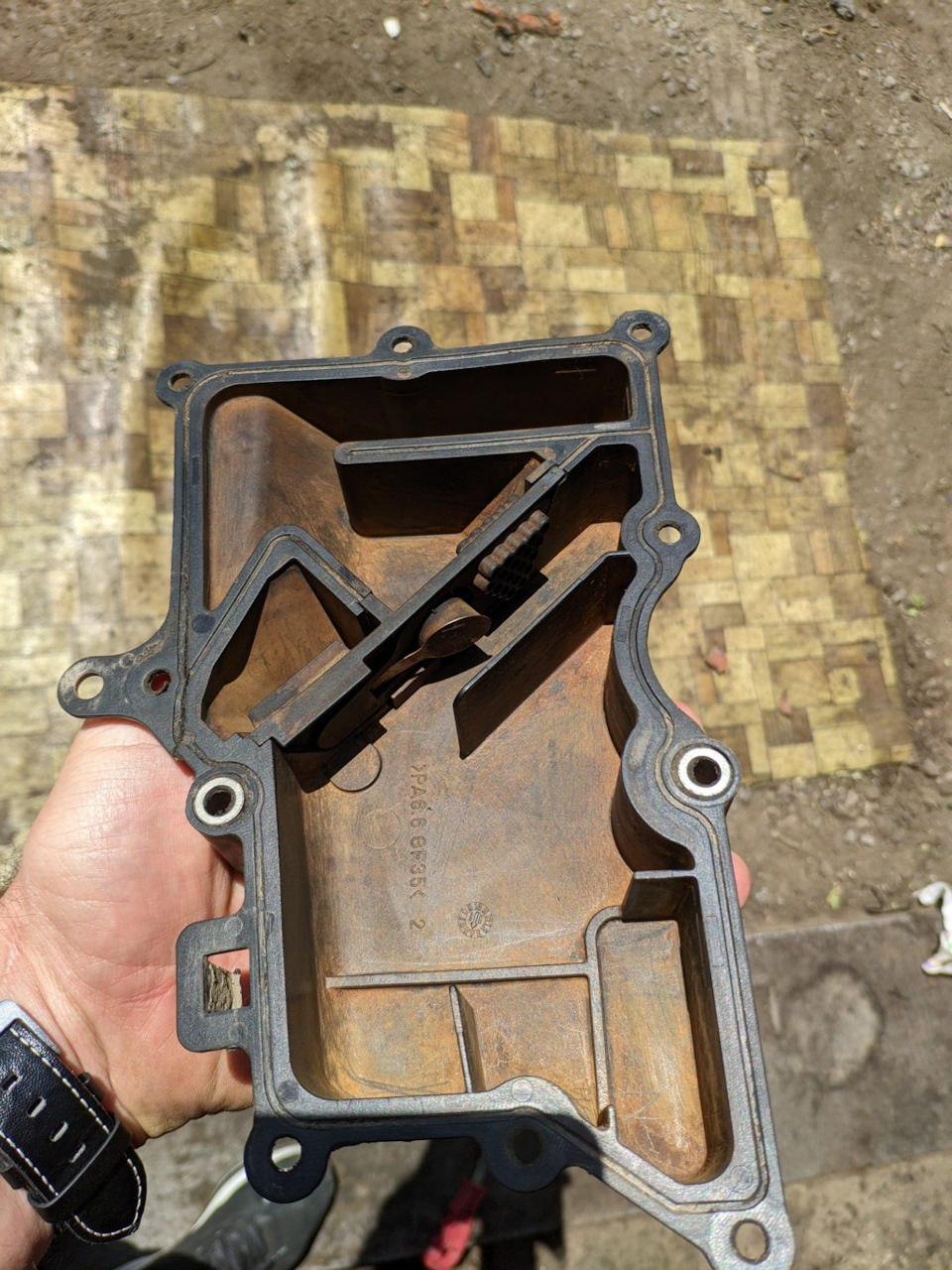 Чистка крышки маслоотделителя двигателя 1.2 TSI CBZB (Yeti) + чистка ДЗ ...