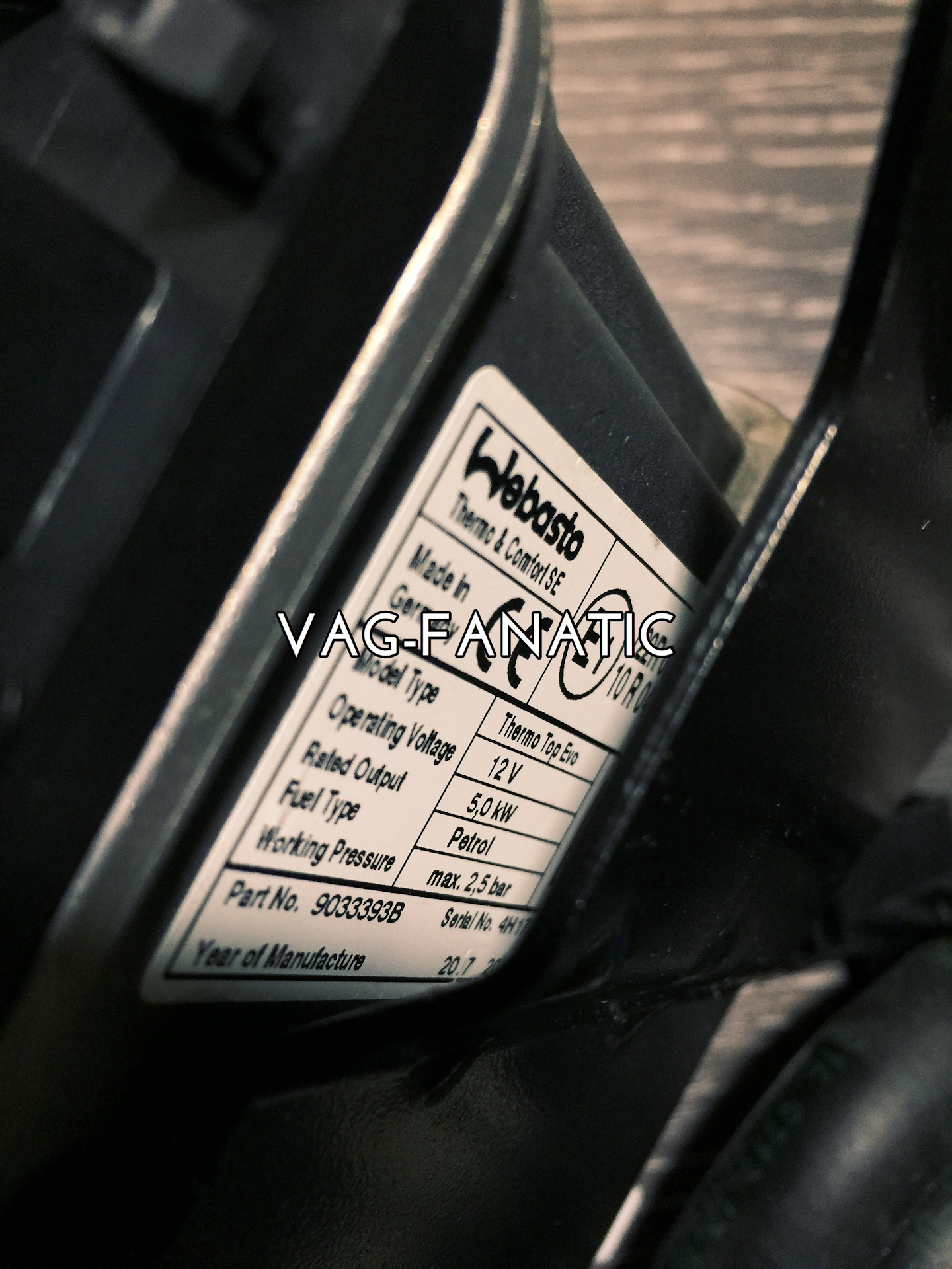 WEBASTO Termo Top Evo 5,0KW MQB benzin 5QF815005Q — =VAG-LIQUID= на DRIVE2