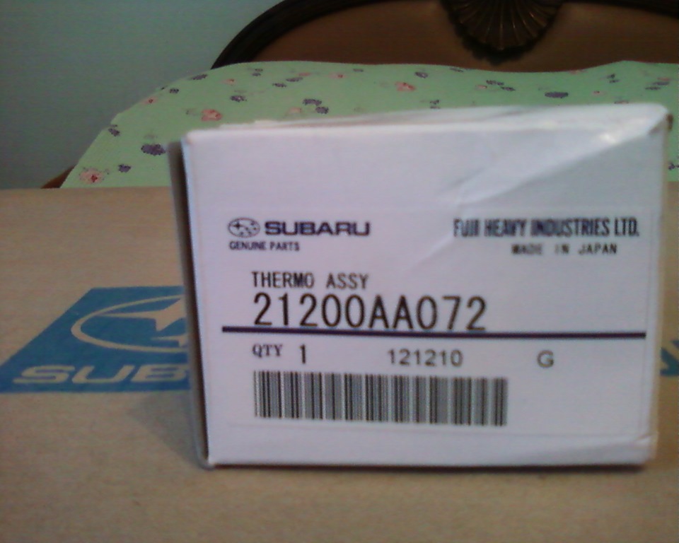 Термостат. — Subaru Impreza WRX (GD/GG), 2 л, 2004 года | запчасти | DRIVE2