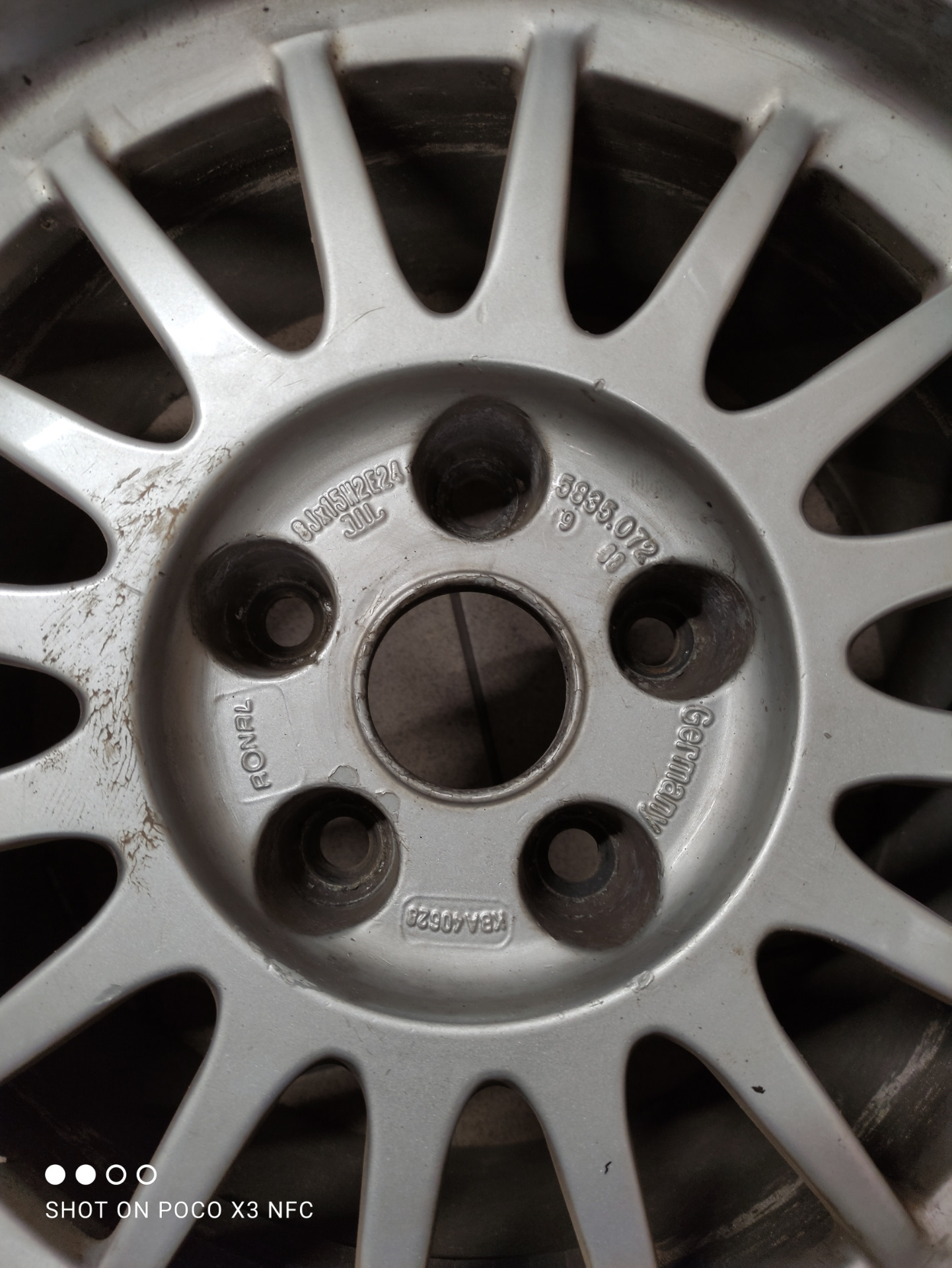 Ronal R8 8j R15 Et24, UR Quattro — Audi 90 (B2), 2,2 л, 1986 года ...