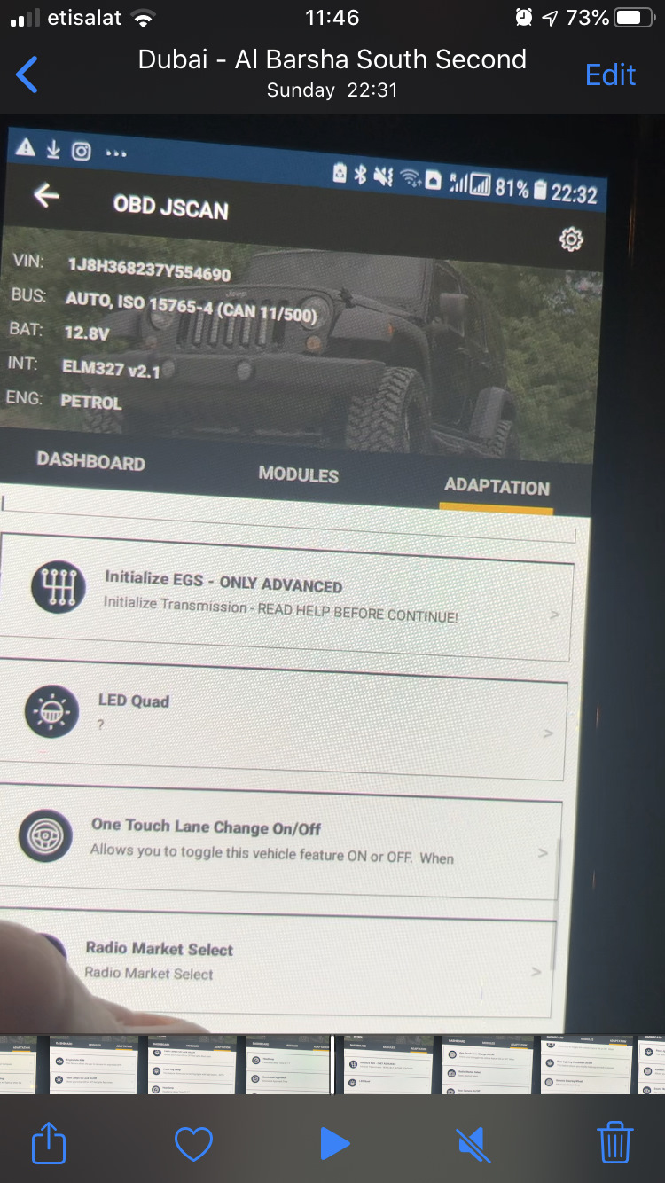 полезная программа JSCAN — Jeep Commander (XK), 5,7 л, 2007 года ...