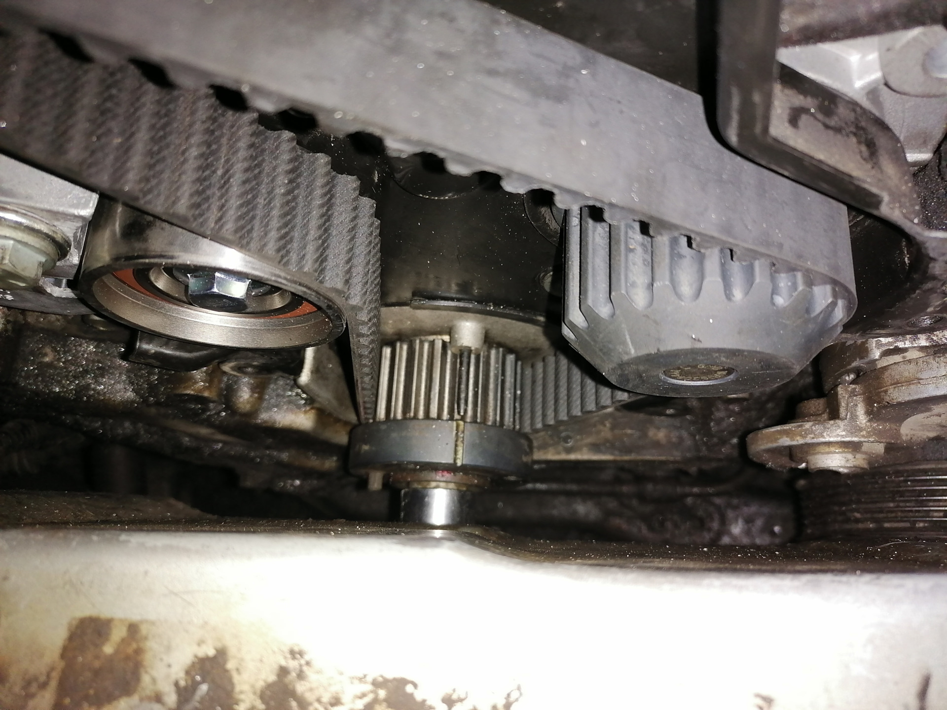 Замена грм D4EA — Hyundai Santa Fe (1G), 2 л, 2008 года | своими руками ...