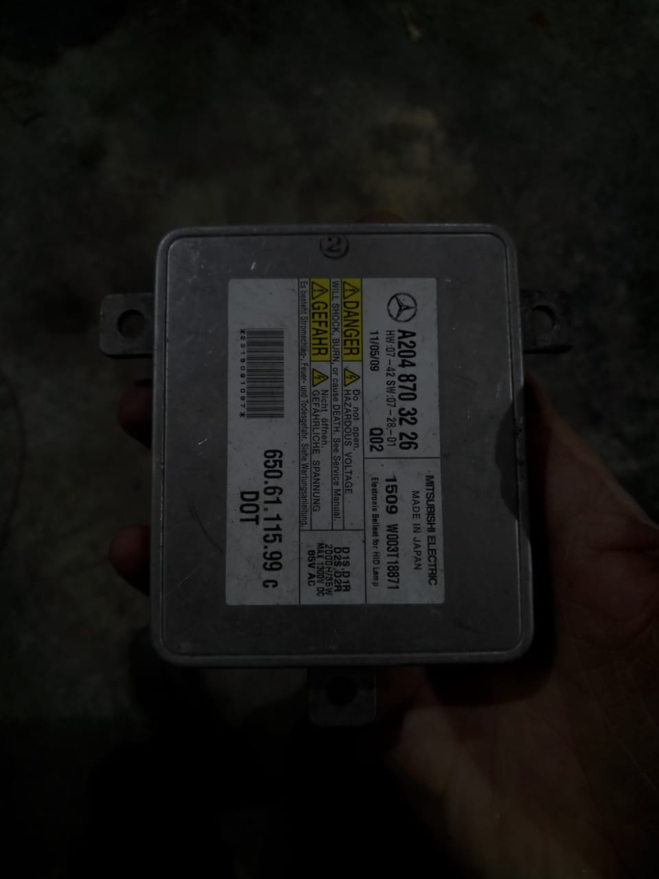 A2048703226 Блок управления фары Mercedes | Запчасти на DRIVE2