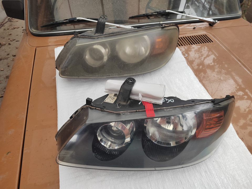 Новые фары — Nissan Almera II (N16), 1,8 л, 2004 года | запчасти | DRIVE2