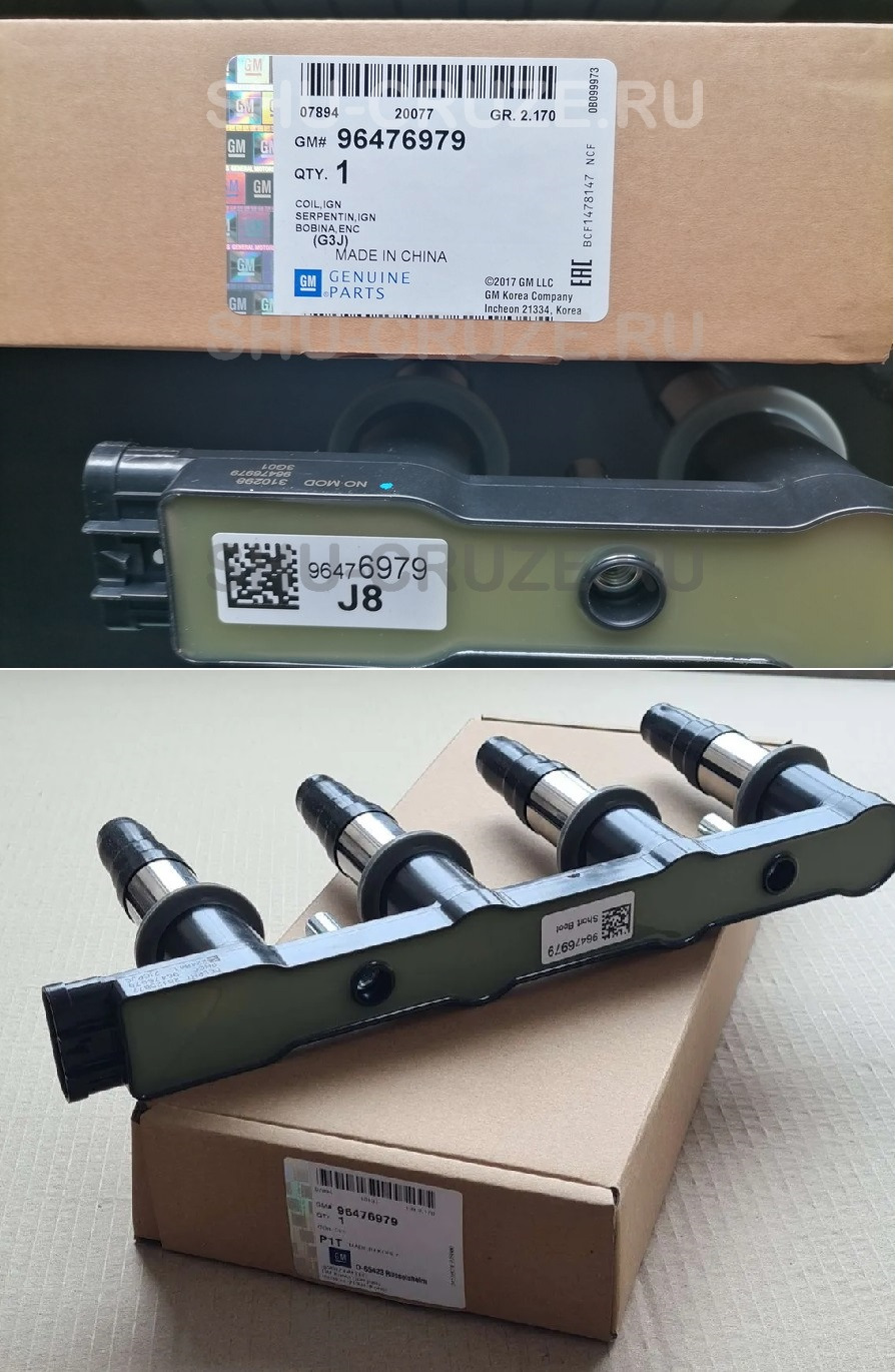 96476979 Катушка зажигания / Chevrolet Aveo, Cruze, Orlando 1.4/1.6/1.8 ...
