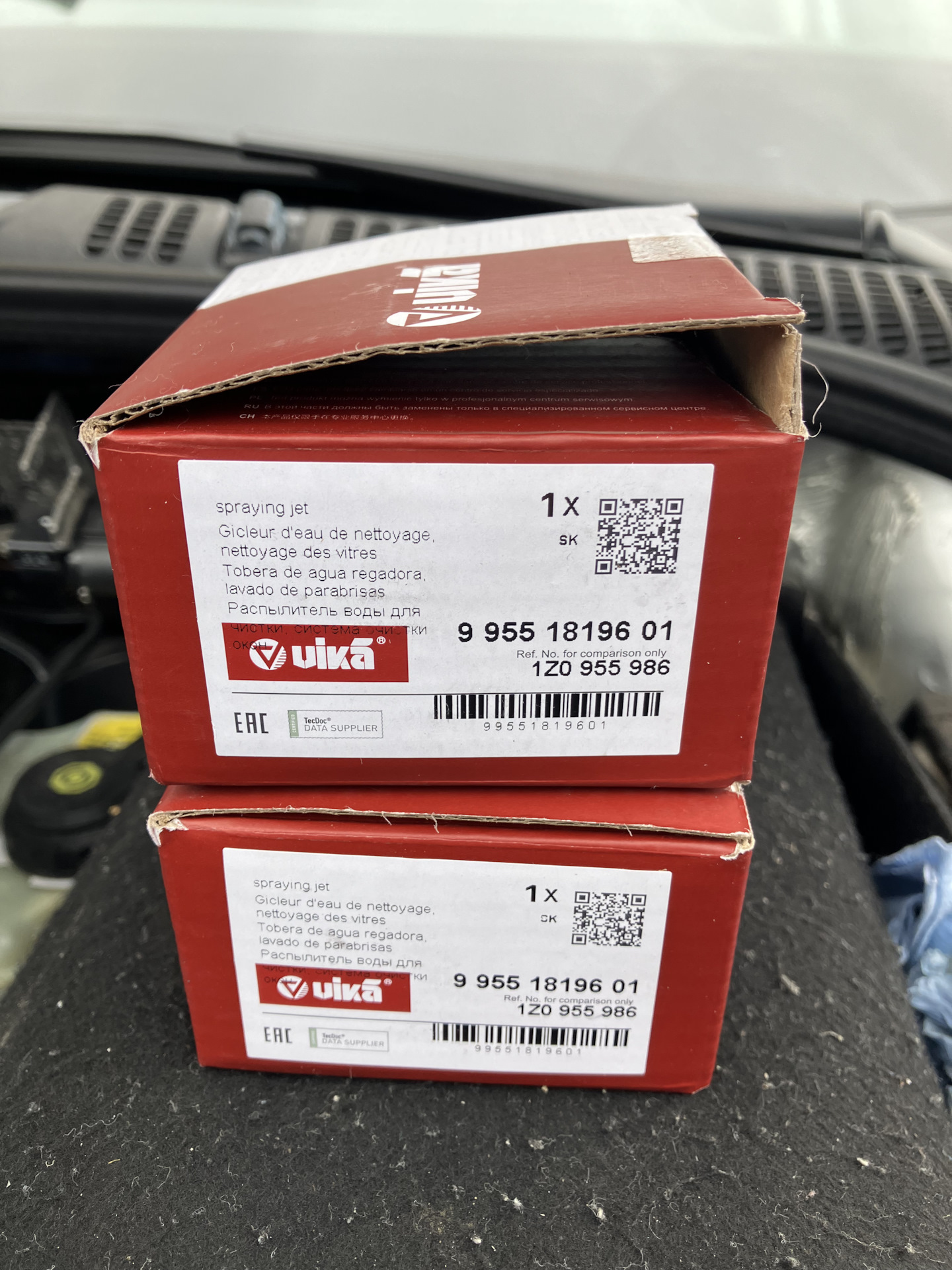 Форсунки омывателя Vika🤪 Не покупайте)) — Skoda Octavia A5 Mk2, 1,6 л ...