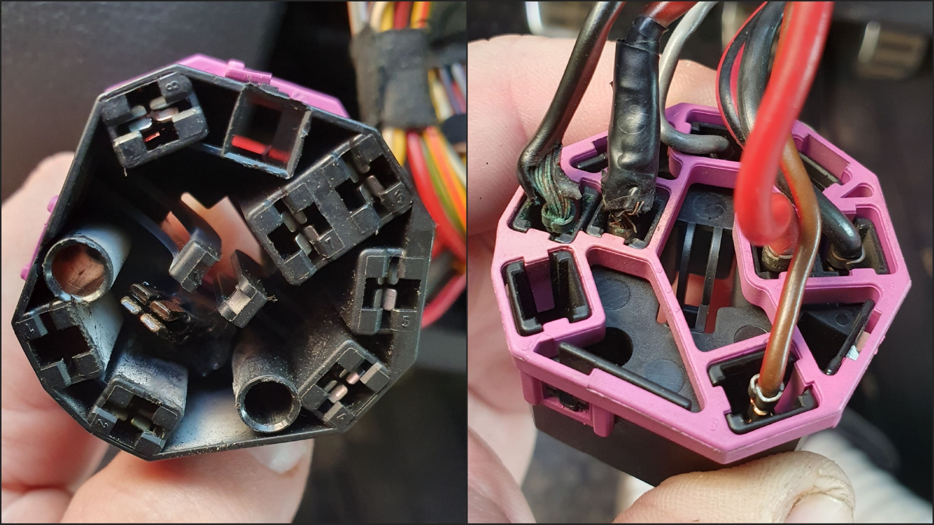 Обгоревшие контакты контактной группы — Skoda Octavia A4 Mk1, 1,6 л ...