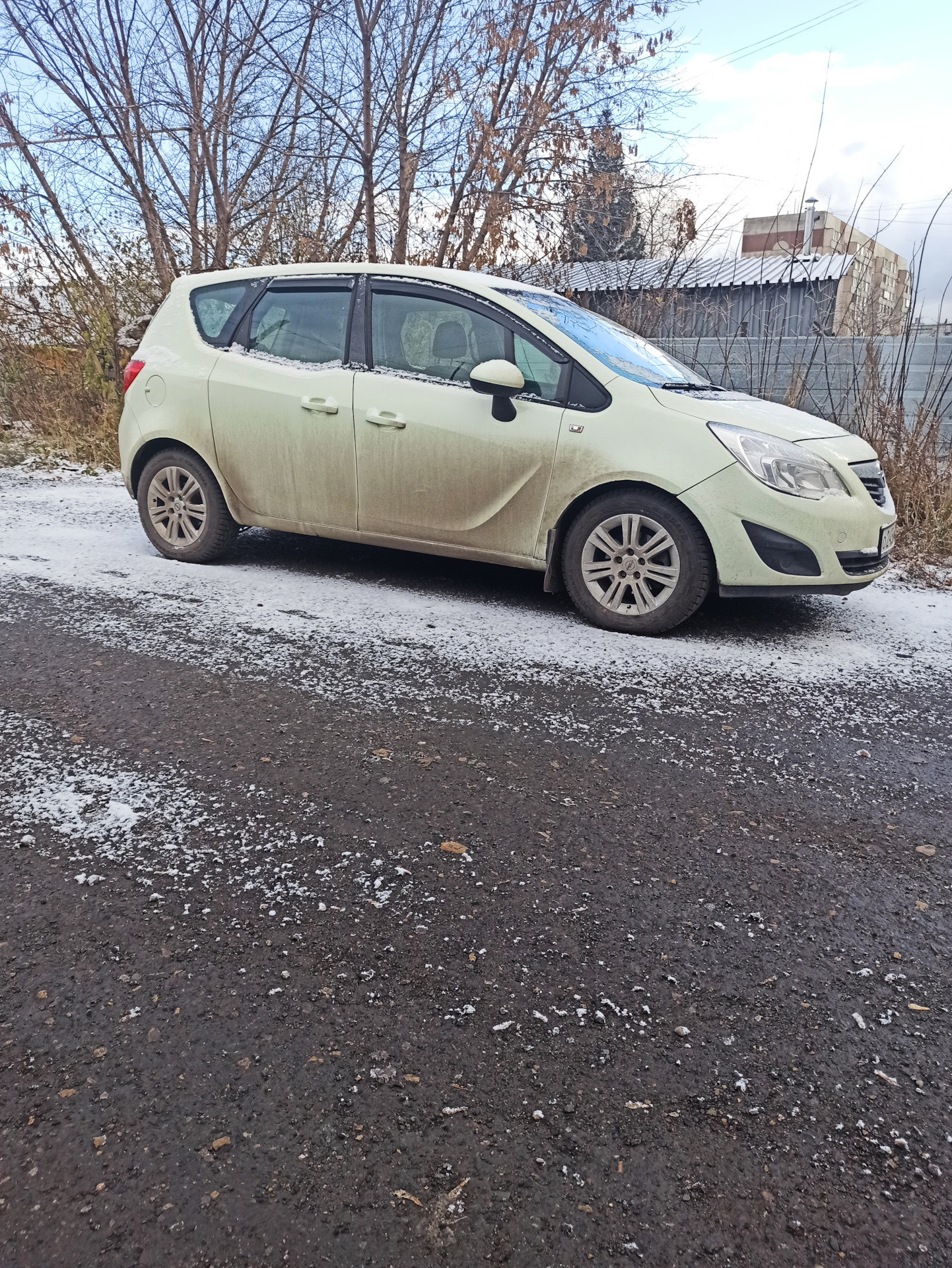 Зимняя резина и диски на своем месте, обкатка — Opel Meriva (B), 1,4 л ...