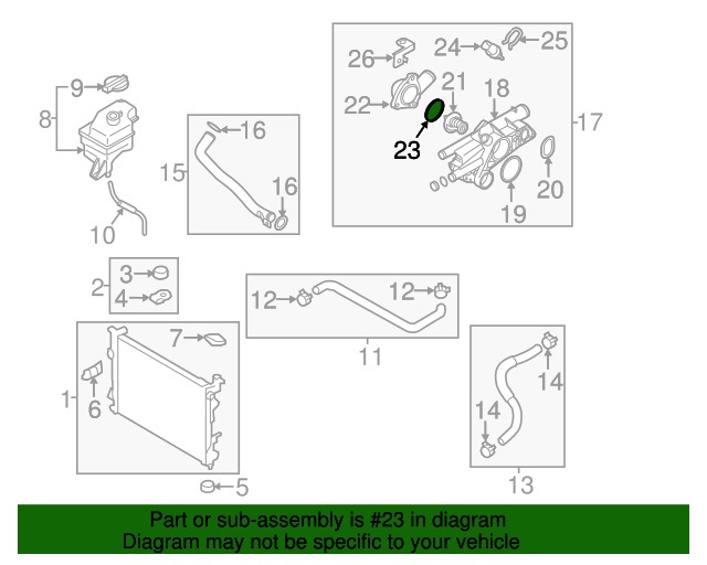 256332G000 Прокладка термостата KIA HYUNDAI | Запчасти на DRIVE2