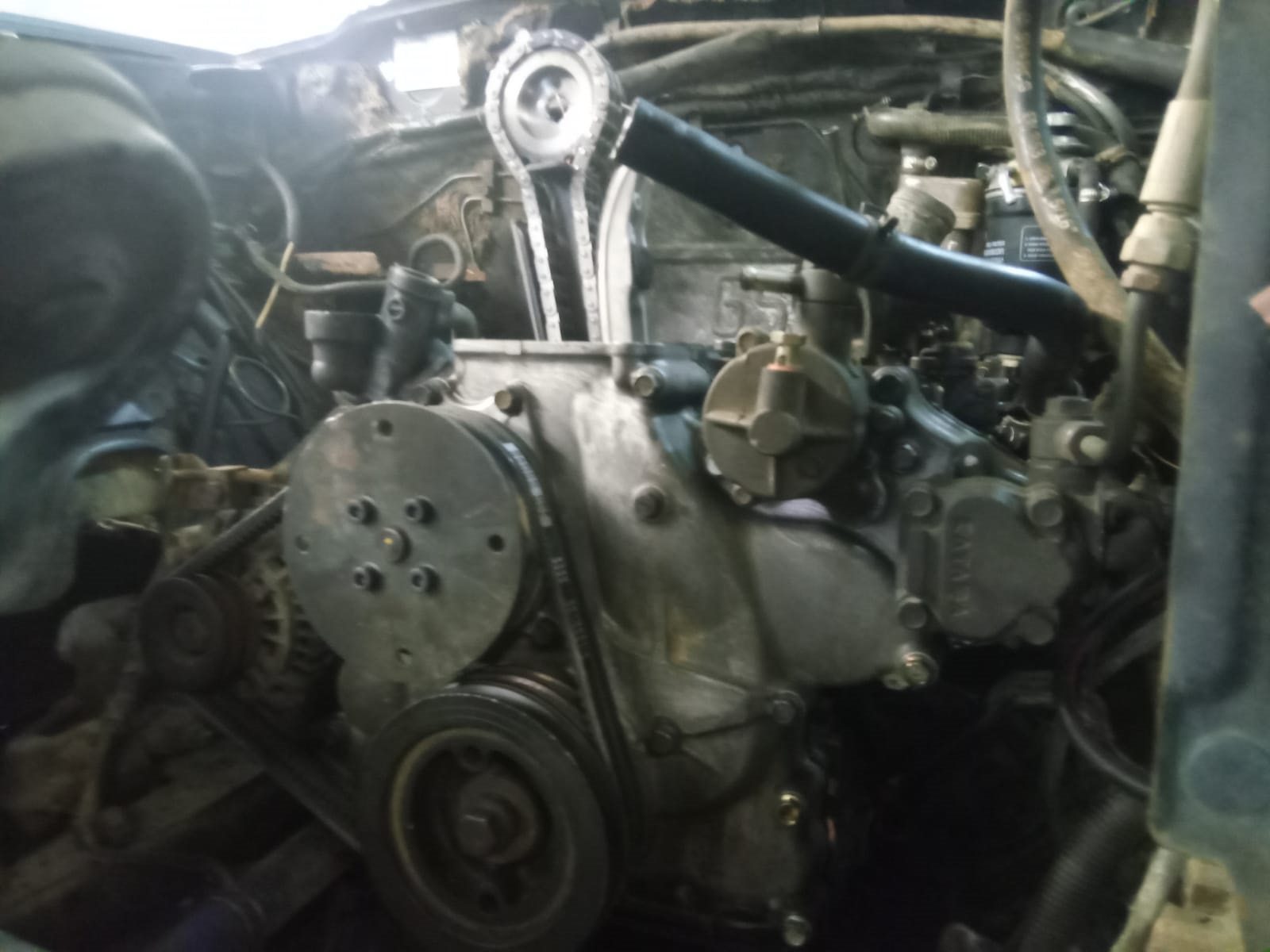 Блок на месте — Mitsubishi Pajero (2G), 2,8 л, 1993 года | своими ...