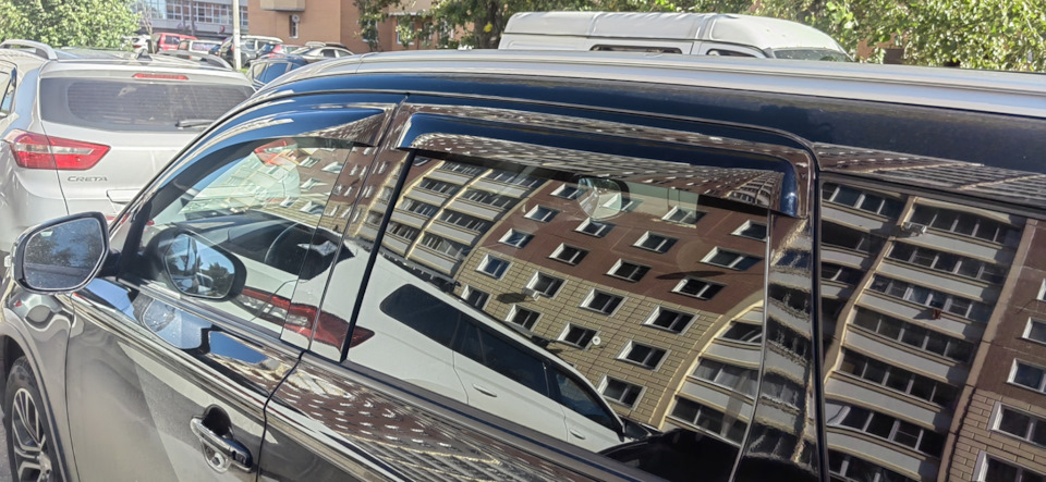 дефлекторы Autolend(anv) на окна — Mitsubishi Outlander (3G), 2 л, 2016 ...